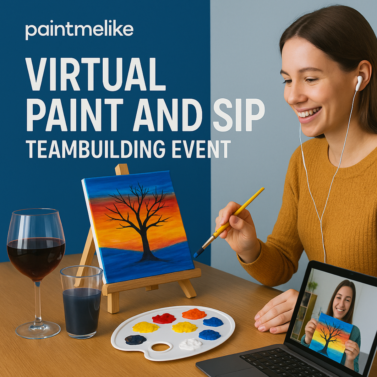 Host a Virtual Paint & Sip Party | Paint Me Like